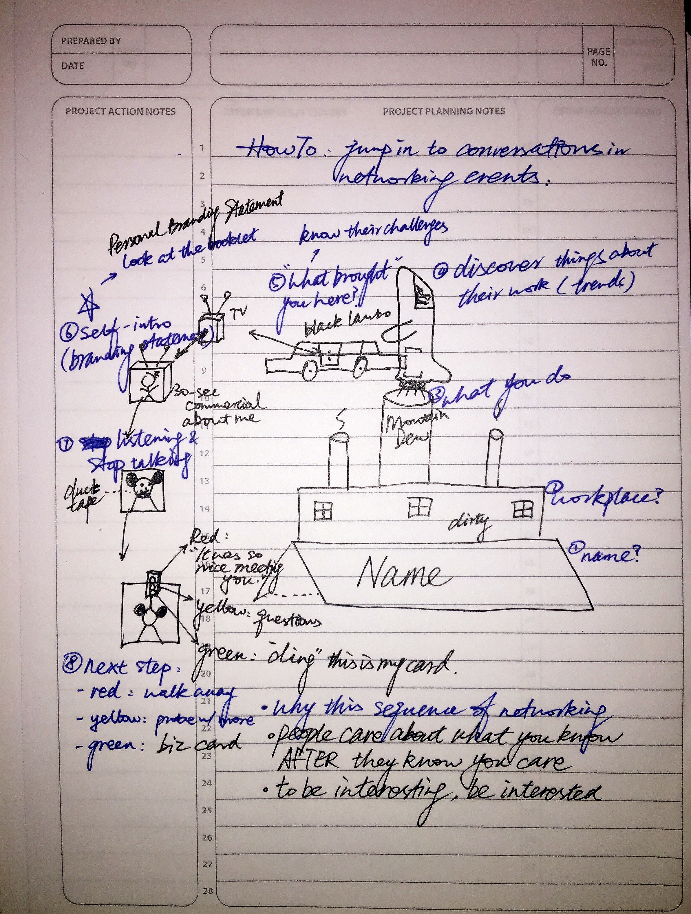 Networking Tactics: Conversation Stack & Personal Branding Statement ...